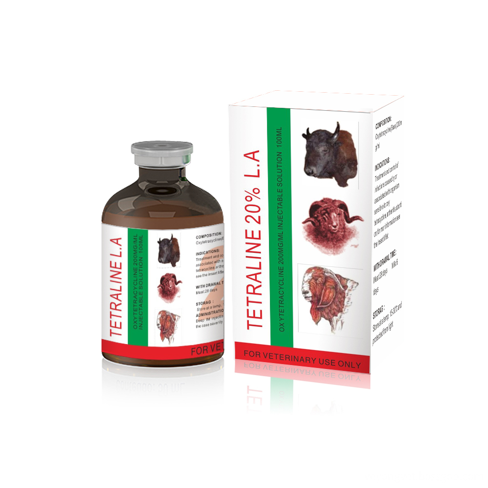 ฉีด Tetraline La Oxytetracycline สำหรับสัตว์ คุณภาพสูง ฉีด Tetraline La ...