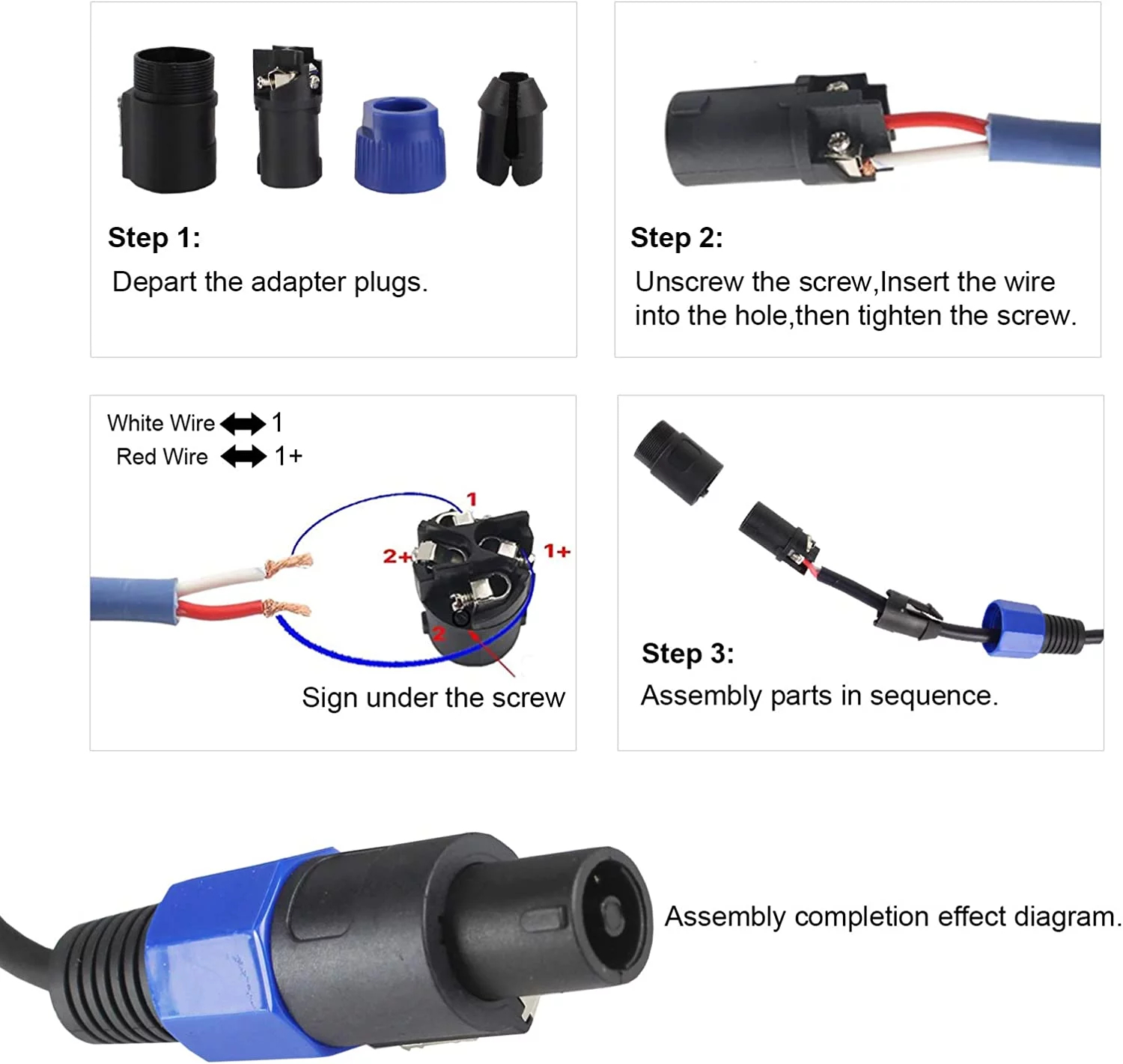 Xlr Plug 4pole Speaker Male Amplifier Audio Connector, High Quality Xlr ...
