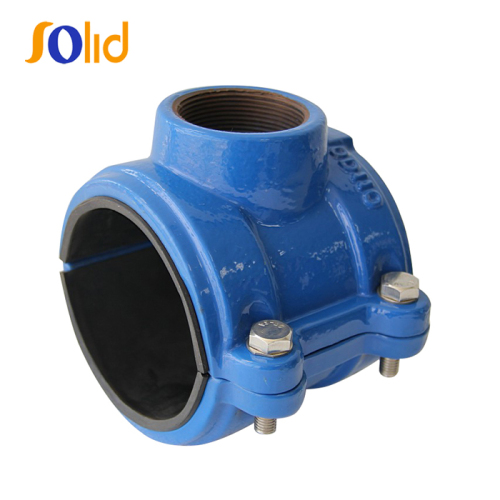 Ductile Iron Pipe Tapping Saddle Joint For Pvc Pipe,pe Pipe, High ...