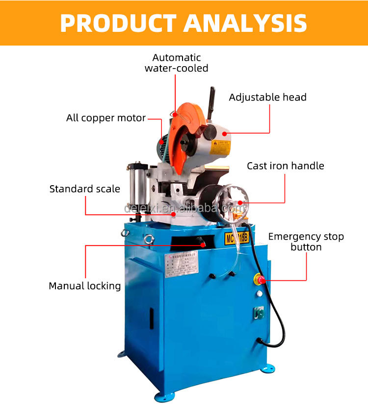 Pemotongan Sudut Mesin Pemotong Pipa Semi-otomatis Hidrolik, kualitas ...