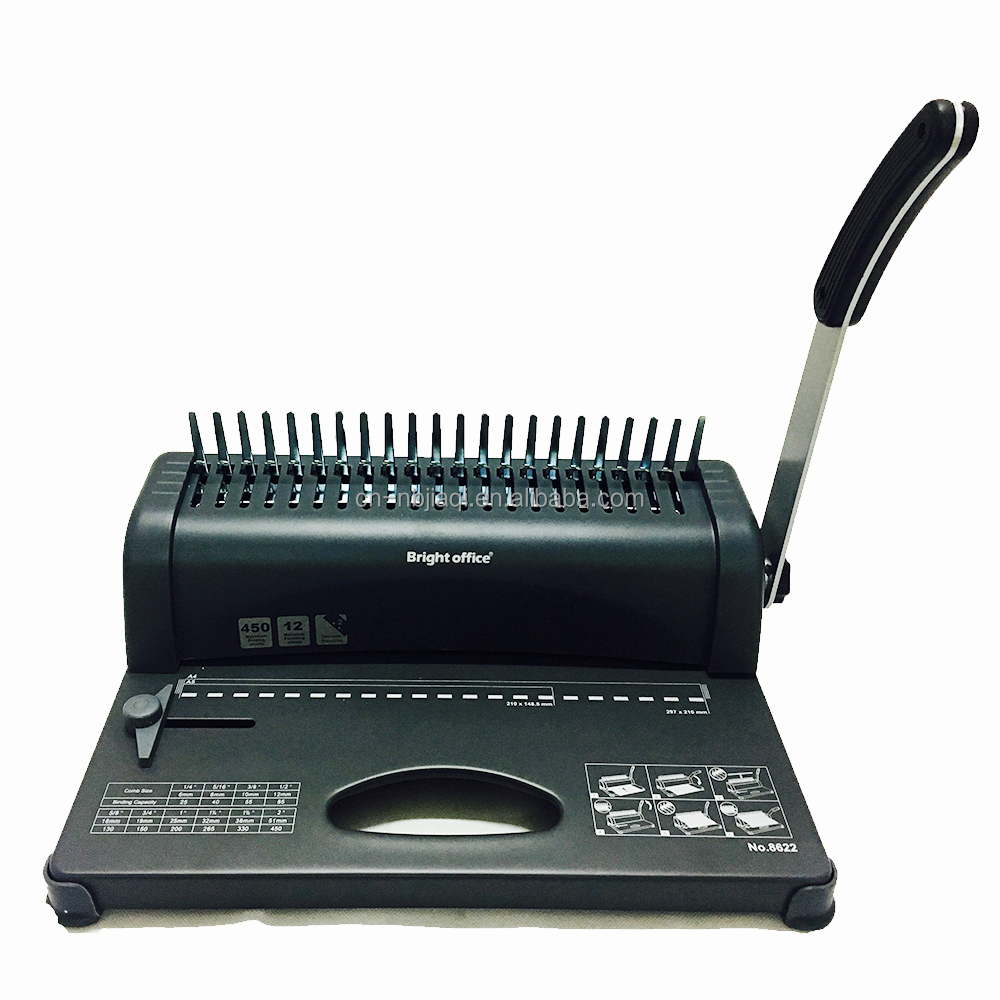 Manual A3 A4 Size Plastic Spiral Comb Binding Machine, High Quality ...