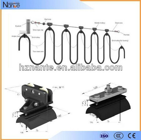 Crane&hoist Steel Wire Cable Trolley Festoon System, High Quality Crane ...