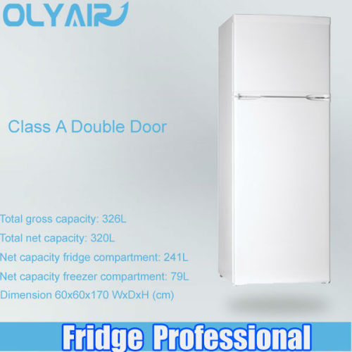 Refrigerator Freezer Double Door Defrost Static 4-star Wire Shelf Door Balcony Crystal Crisper ...