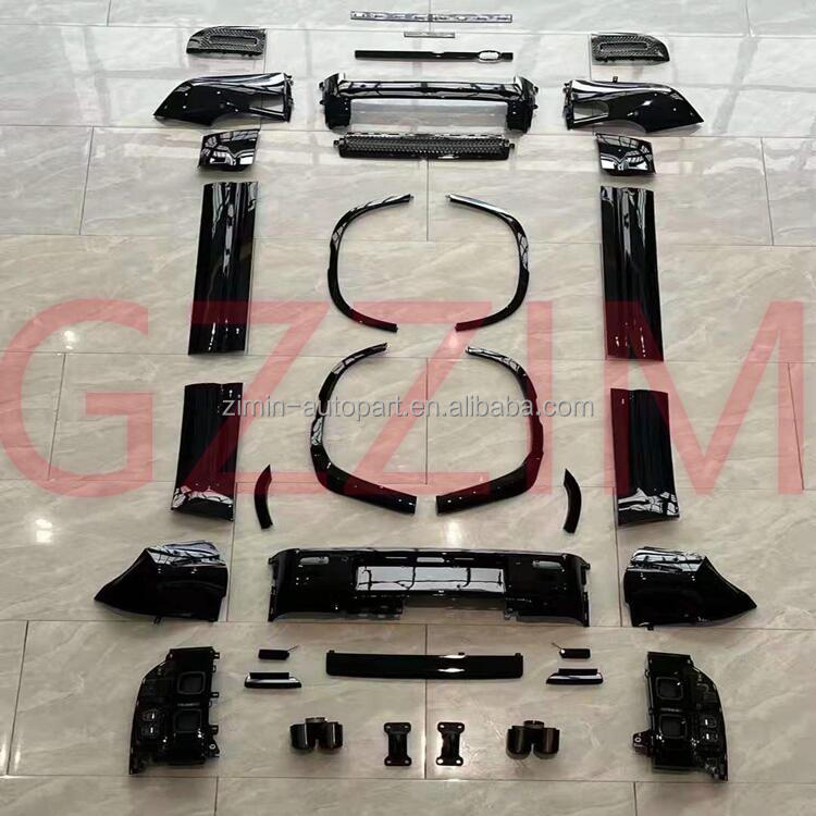 Abs Plastic Front & Rear Bumper Side Skirt 007 Obsidian Edition Kit ...