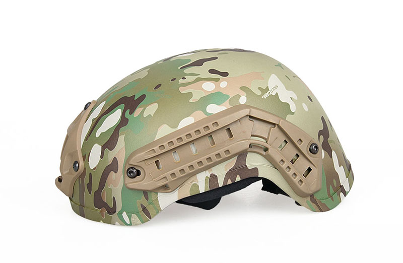 Tactical Assault Helmet With Night Vision And Flashlight Mounts - Hk9 ...