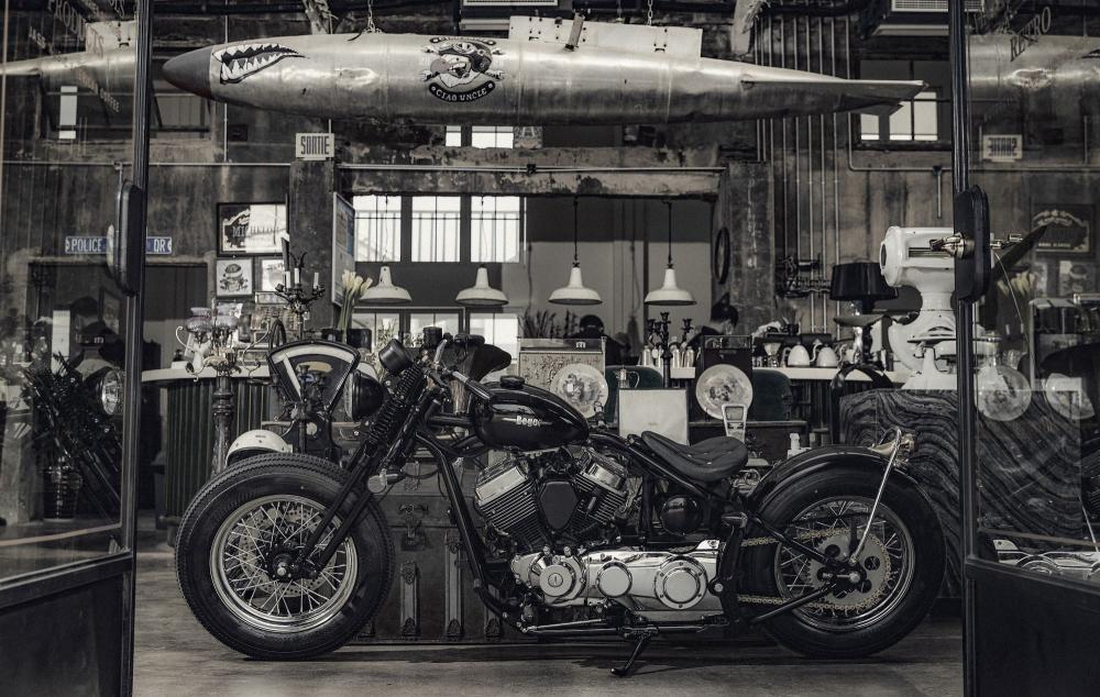 รถจักรยานยนต์ Bobber Boger คลาสสิก คุณภาพสูง รถจักรยานยนต์ Bobber Boger ...