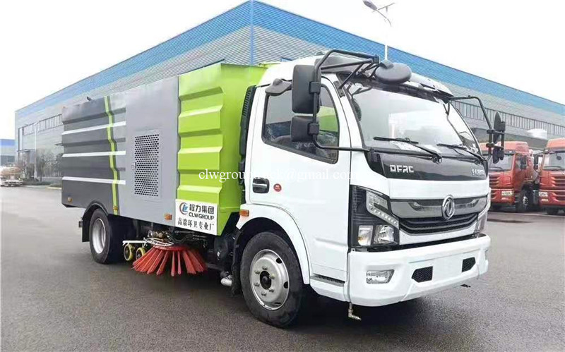 Dongfeng Electric Retractable Street Road Sweeper Truck, kualitas ...