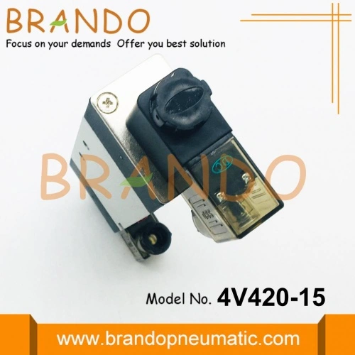 Pneumatic Solenoid Valve 4V420-15 With Double Coils China Manufacturers ...