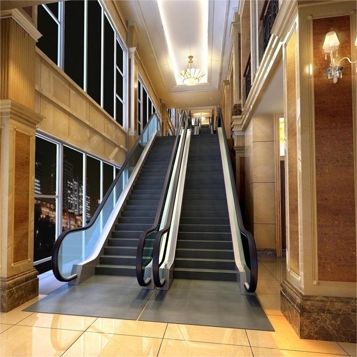 Indoor/outdoor Mall Escalator 4-4.5m Lift Height 600-1000mm Step Width ...