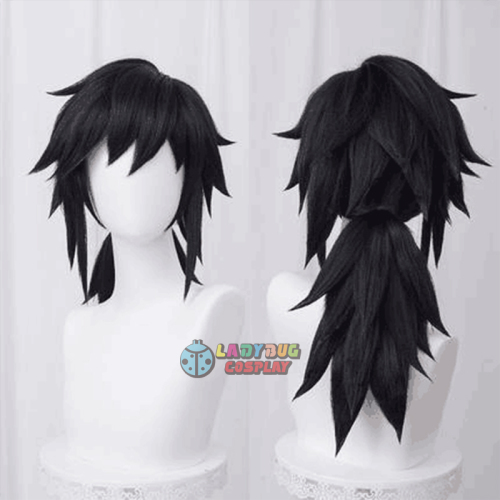 Demon Slayer Kimetsu No Yaiba Giyu Tomioka Wig, High Quality Demon ...