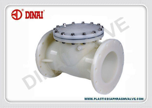 Pvdf Swing Check Valve Flange Connection 1/2"~12“ Pn1.0mpa Ansi/din/jis ...