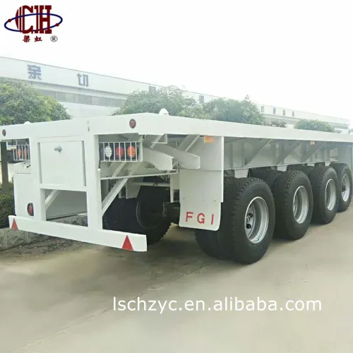 40 Feet Flatbed Truck Trailer, High Quality 40 Feet Flatbed Truck ...