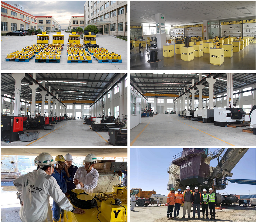 20 Ton Single Acting Hollow Plunger Hydraulic Press Cylinder, High ...