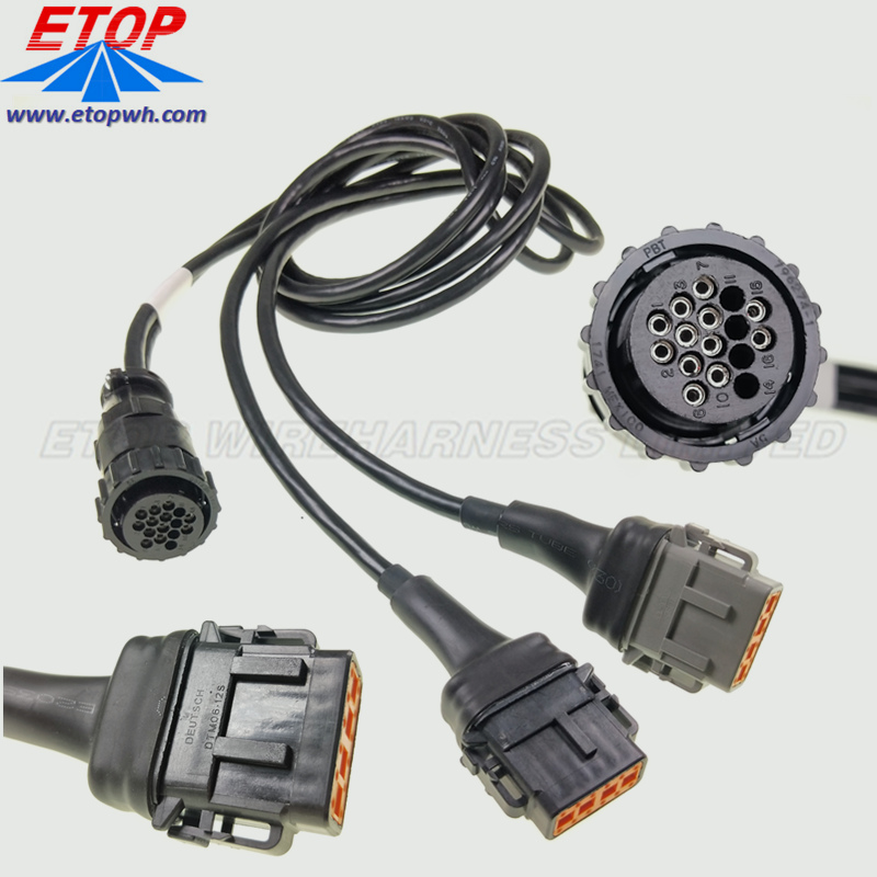 Power Sealed Circular Connectors To Dtm Connector Cable, High Quality ...