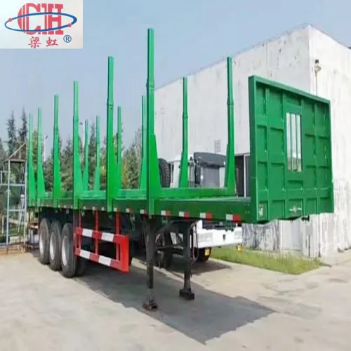 Timber Transport Loading Flatbed Semi Trailer, High Quality Timber ...