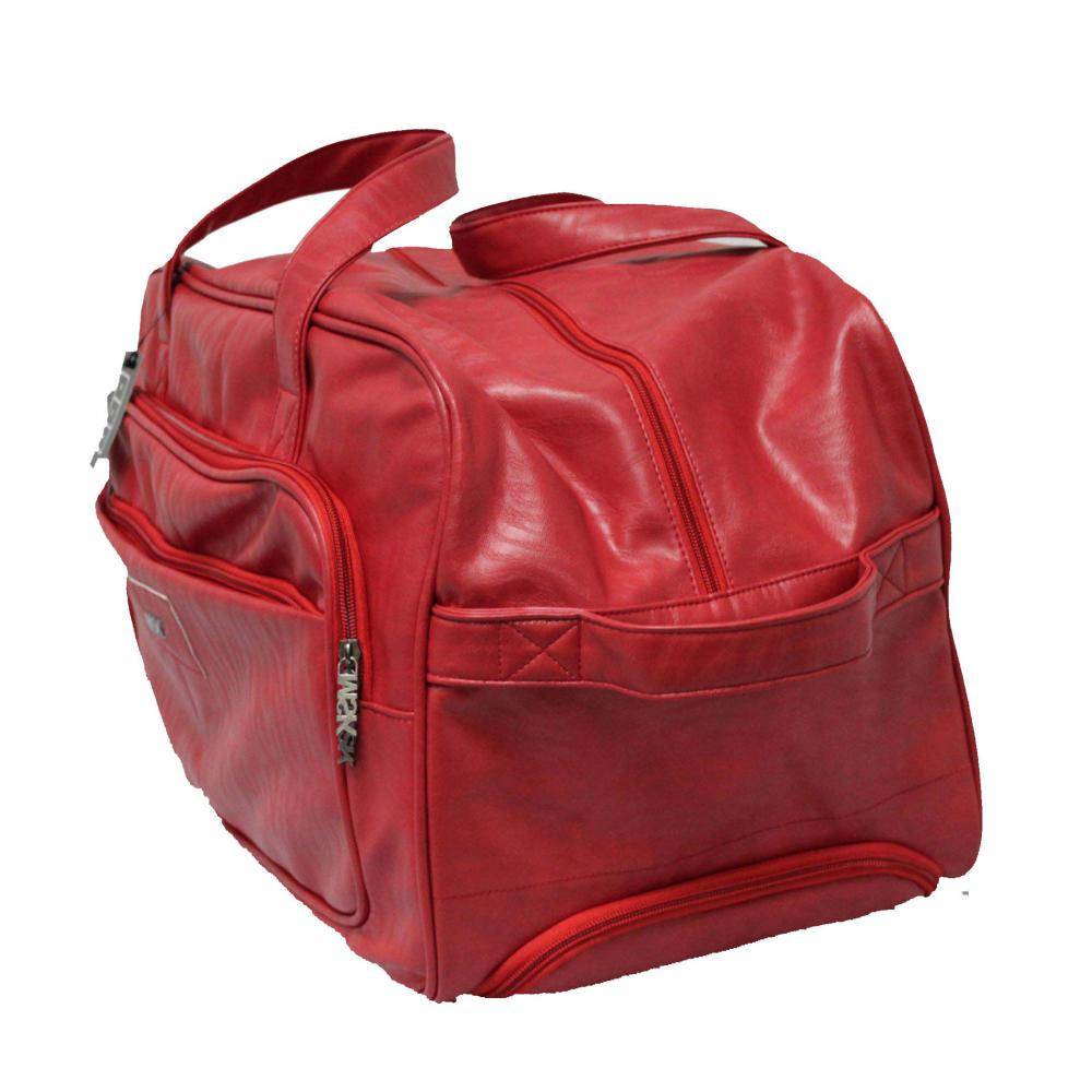 Classic Red Pu Duffle Trolley Bag, High Quality Classic Red Pu Duffle ...