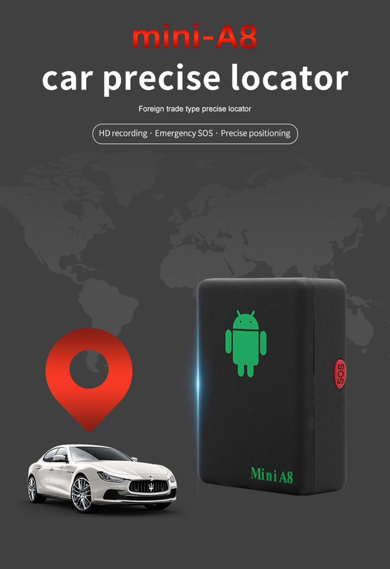 Mini Gps Tracker A8: 4 Band Gsm/gprs Global Real-time Locator, High ...