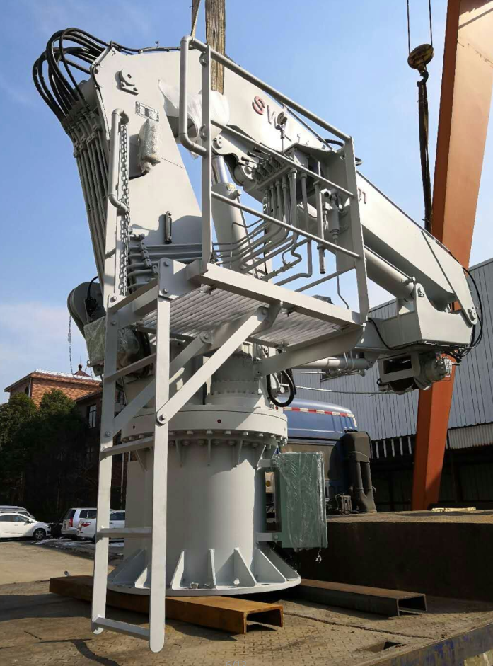 Ccs Bv Certified 1.5t 30m Hydraulic Telescopic Boom Marine Crane For ...
