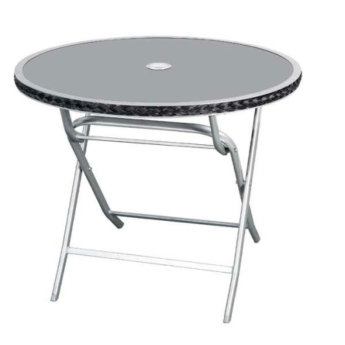 Folding Steel Glass Table, High Quality Folding Steel Glass Table on ...