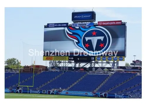 High Resolution Ph 10 Stadium Rgb Led Display Opto / Silan Chip , Dip ...