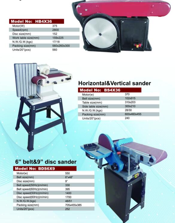 Bench Top Belt Sanders With Oscillating Spindle Sander For Curved ...