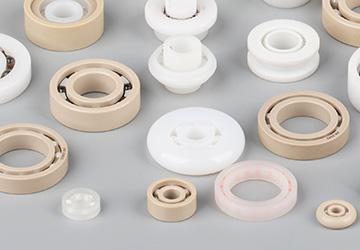 Which plastic bearing materials can HONY process?