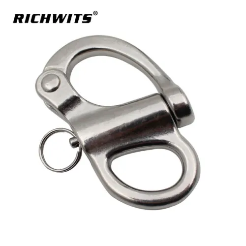 35/52/69mm Stainless Steel 316 Fixed Bail Swivel Eye Snap Shackles D ...