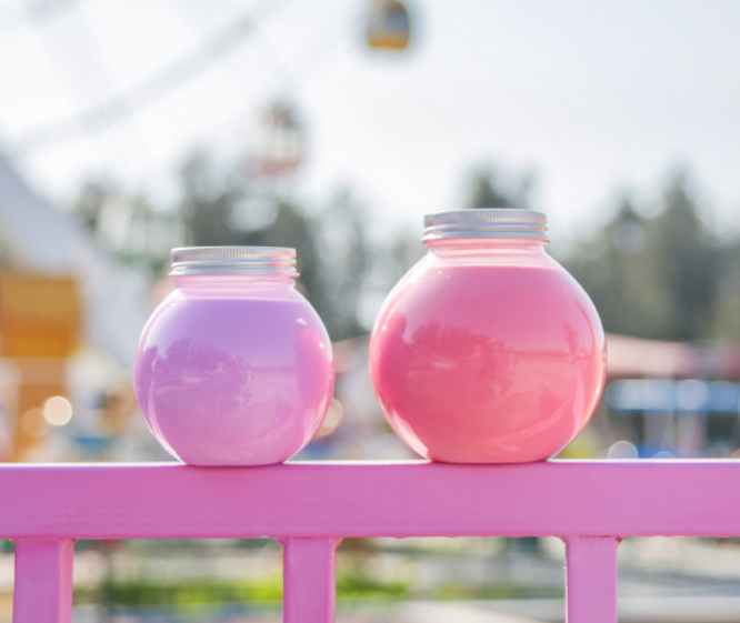 Spherical Clear Pet Plastic Beverage Packing Bottles - 100ml To 150ml ...