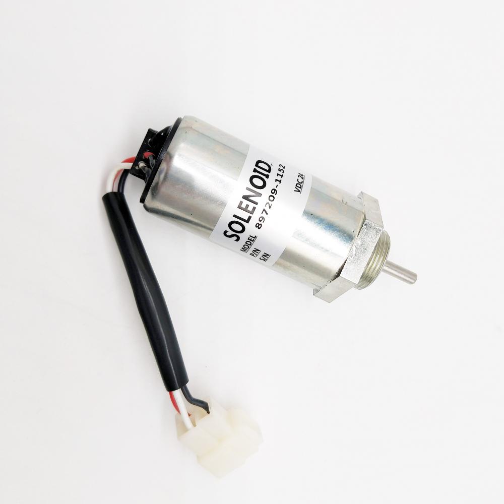 Excavator Diesel Engine Fuel Hitachi Kobelco Stop Solenoid, High ...