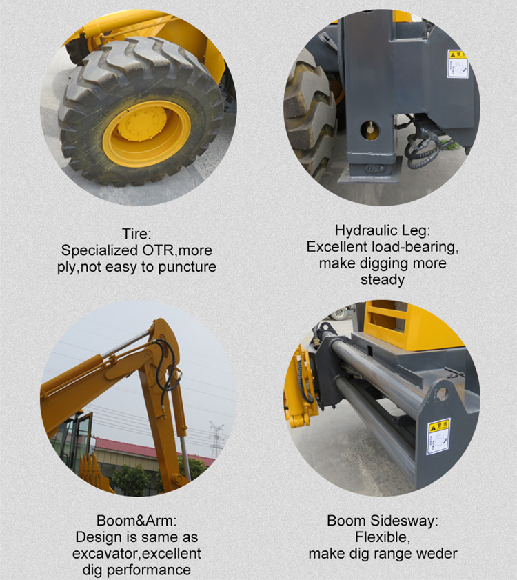 4x4 Backhoe Loader Mini 2.5 Ton Size With Competitive Price, High ...
