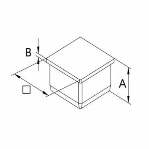 Stainless Steel Square End Cap, High Quality Stainless Steel Square End ...