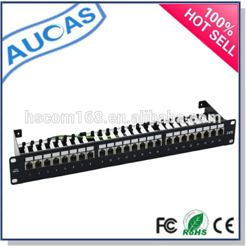 Utp Ftp Cat6 Rj45 24 Port Patch Panel / 110 Krone Dual Idc Cat5e Patch ...