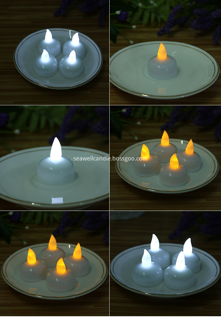Yellow/white Light Flicker Led Floating Candle, High Quality Yellow ...