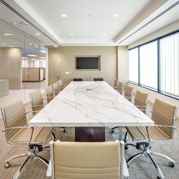 Modern Orange Paperless Conference Table For New Office Meeting Rooms ...