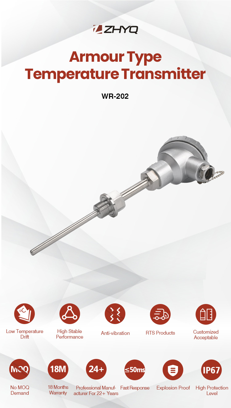 Intelligent Armoured 4-20ma Temperature Detector With Thermocouple And ...