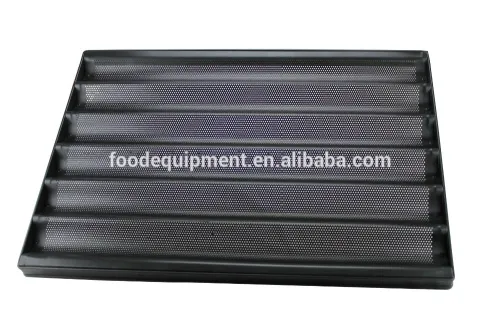 6- Groove Perforated French Bread Baking Trays, High Quality 6- Groove ...