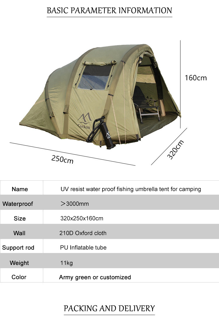 Cuckoo Warm Bivvy: Inflatable Carp Fishing Tent, High Quality Cuckoo ...