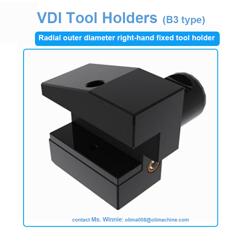 Din69880 Vdi Tool Holders For Turret Cnc Inclined Turning - Right-hand ...