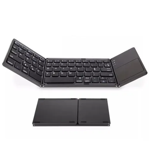 Mini Folding Keyboard Bluetooth Foldable Wireless Keypad With Touchpad For Laptops Tablet Pc