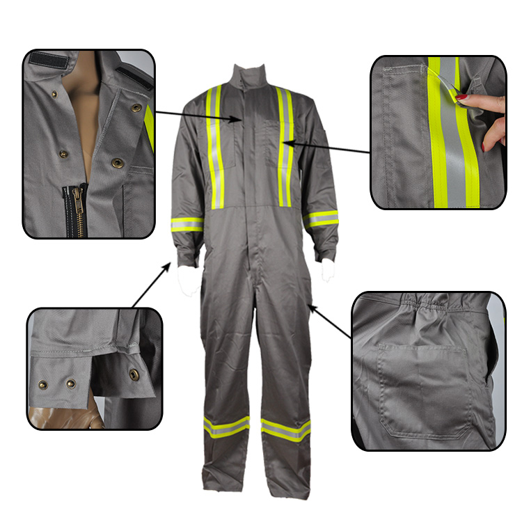 Fireproof Safety Mining Coverall Welding Protective Coverall, High ...
