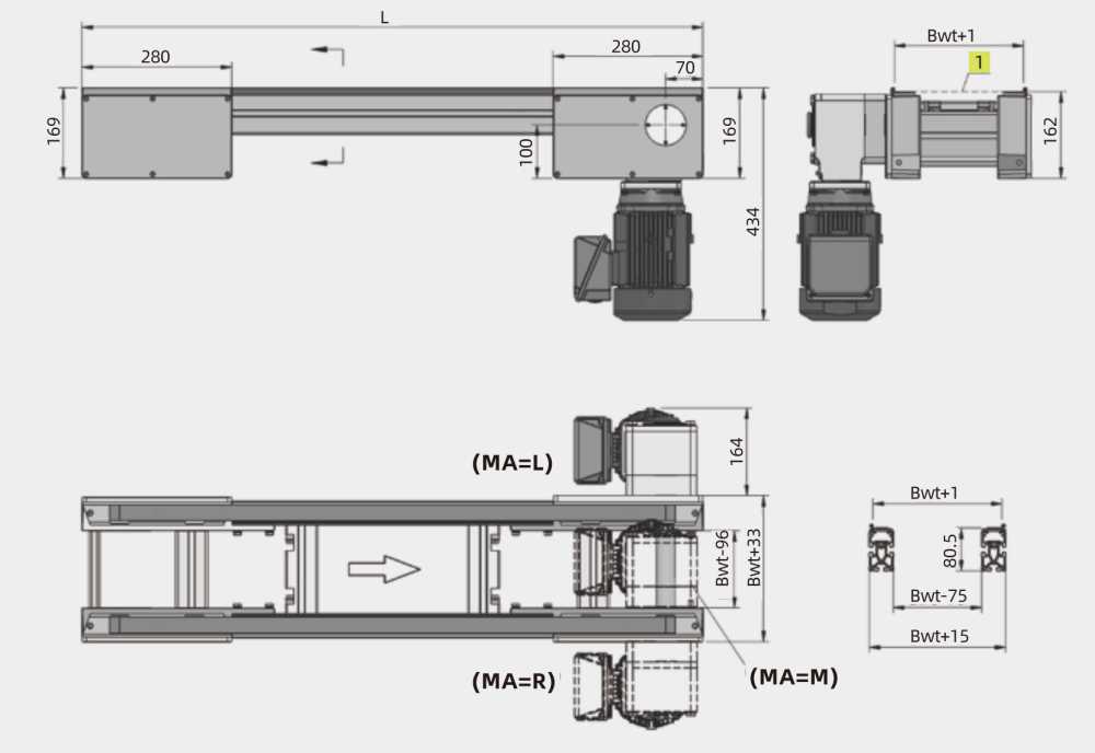 팔레트 처리 시스템 솔루션 및 산업 생산 라인을위한 Vitrans Flat Belt 컨베이어, Bossgoo.com의 고품질 ...