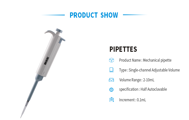 Variable Volume Automatic Single Channel Plastic Transfer Pipettes ...