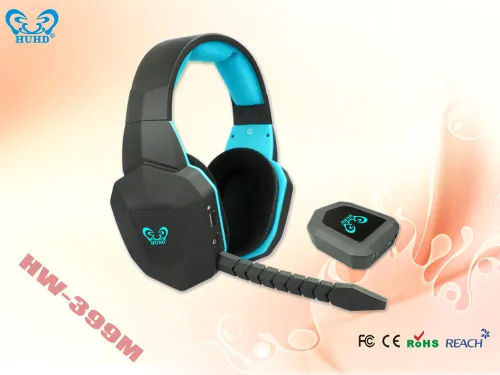 Stylish Gaming Headset With Removable Mic, Wireless Headset With Rohs ...