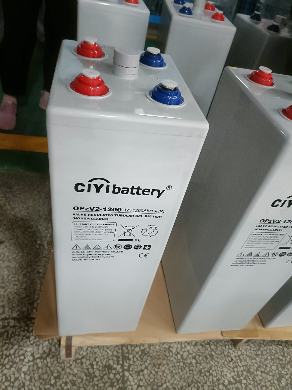 70% Dod Opzv 2v 1200ah Deep Cycle Solar Gel Battery - 5500 Cycles, High ...