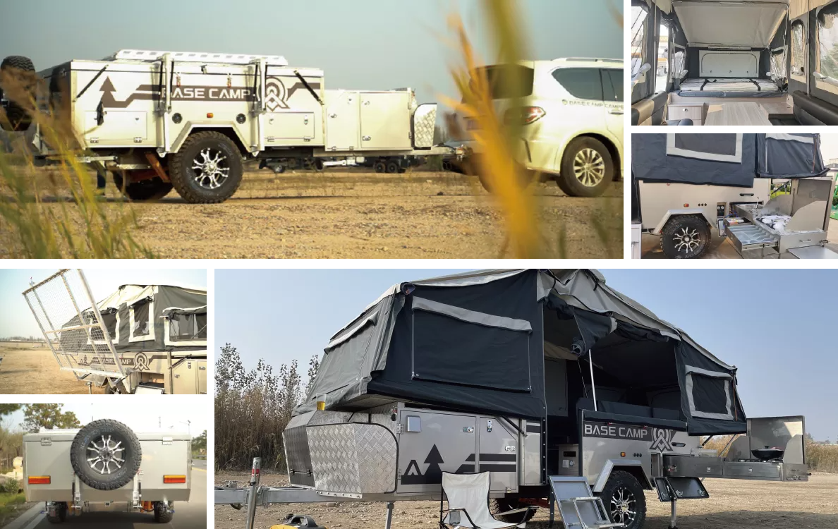 6 Person Extra Large Space Caravan Camping Trailer, High Quality 6 ...