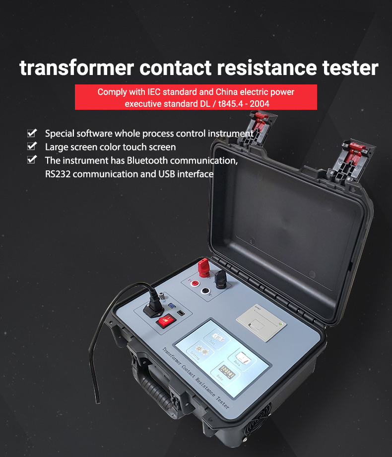 Push Electrical High Current Micro-ohmmeter Loop Resistance Tester ...