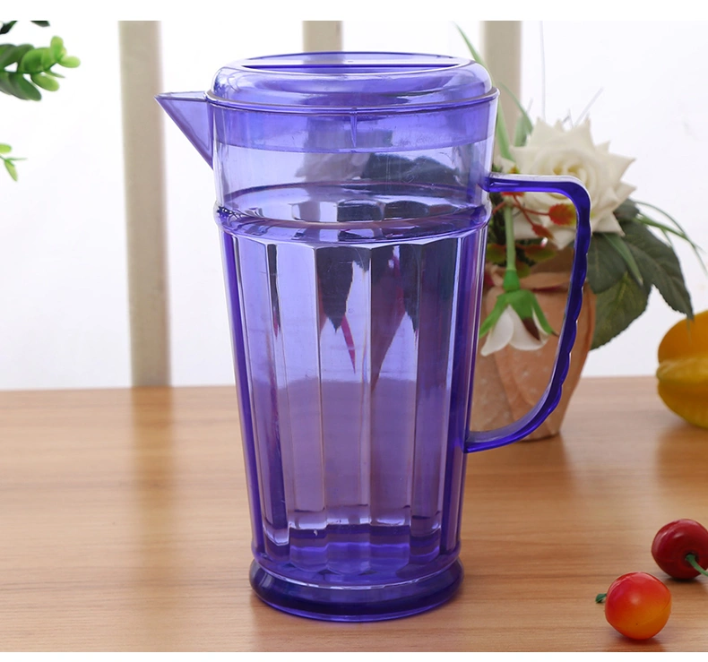 Purple Plastic Cold Water Jug With 4 Cups Set, High Quality Purple ...