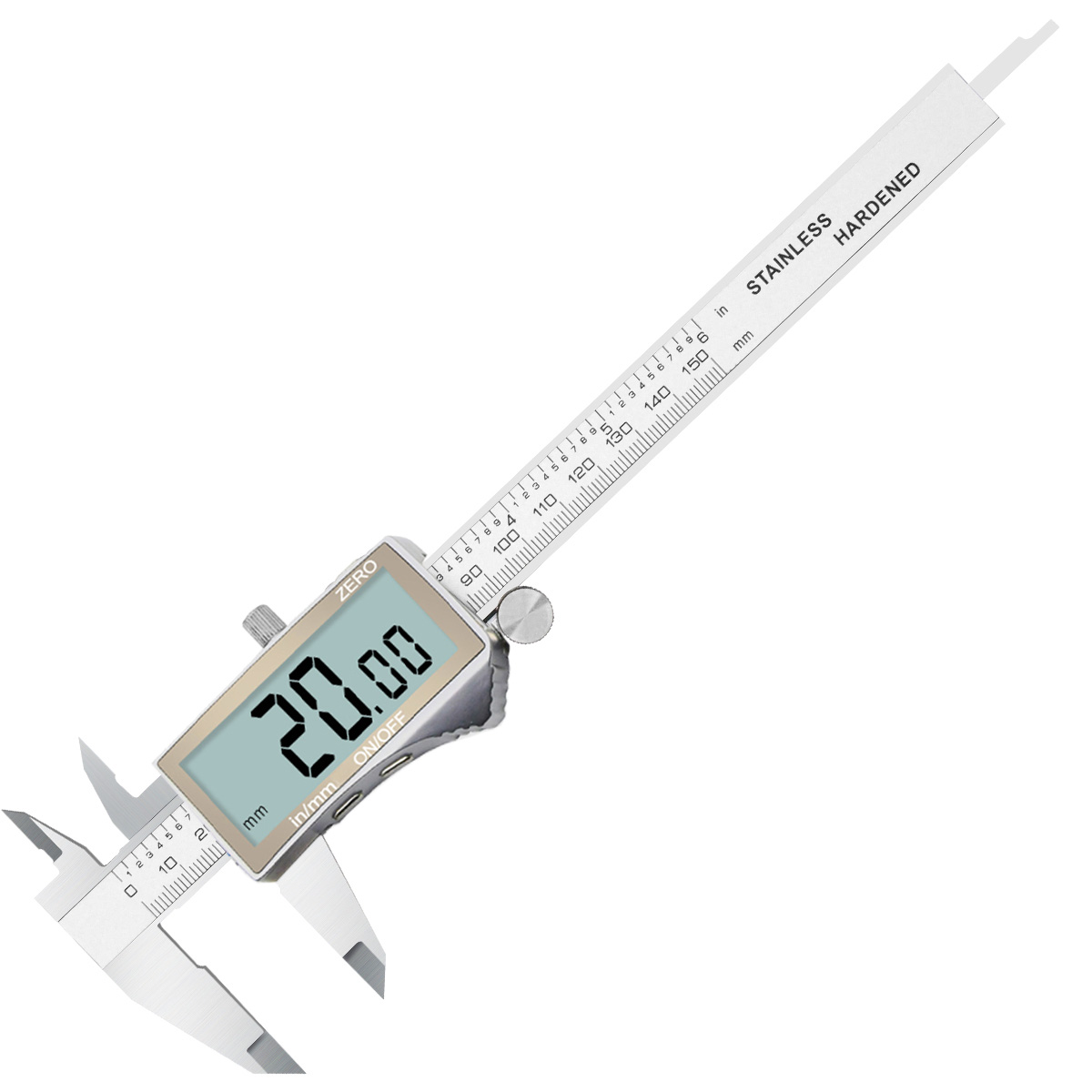 Digital Vernier Caliper 0-150mm: Big Lcd Screen, Mm/inch/fraction ...