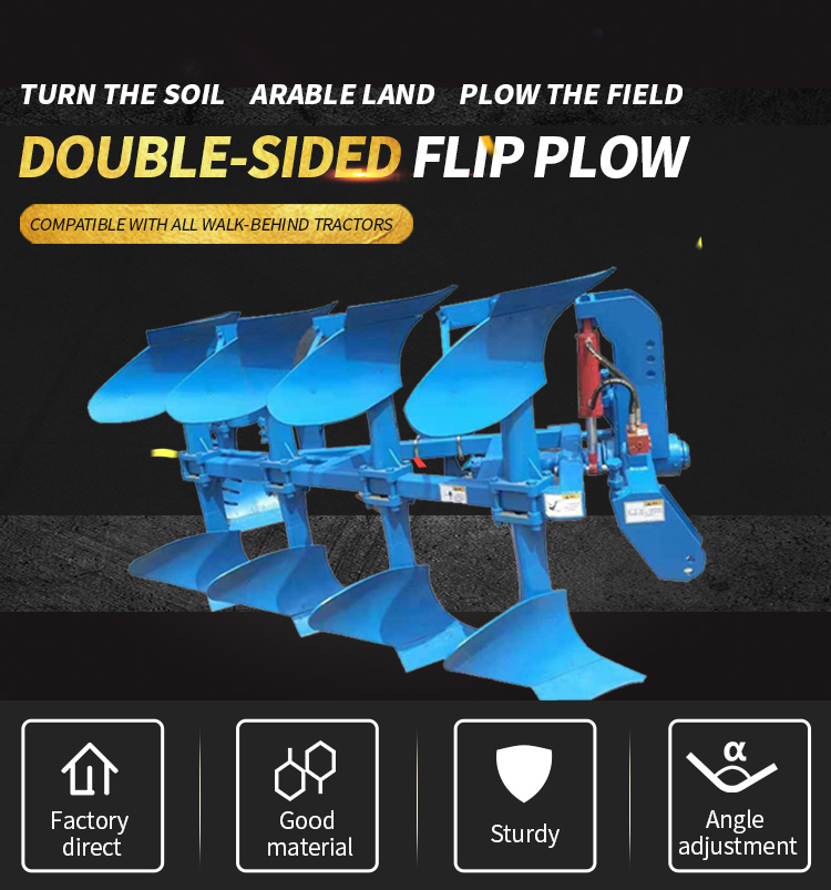 Hydraulic Reversible Tractor Ploughing Machine For Furrow Ploughing ...