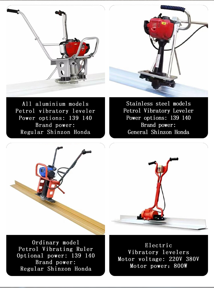 Cement Vibrating Level Ruler For Concrete Leveling In Construction ...